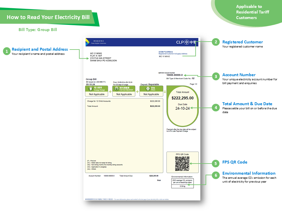 How to read your bill (Residential)